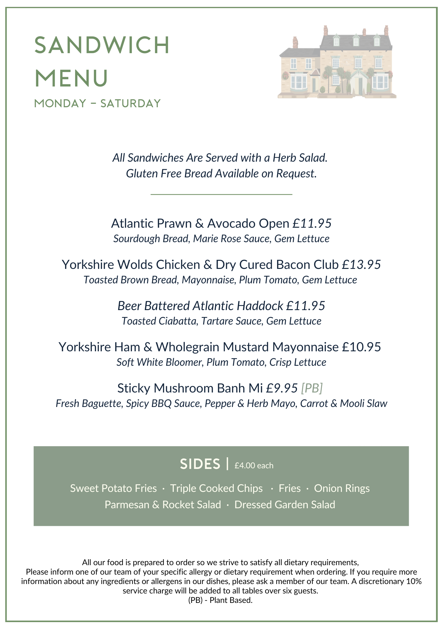 Food & Drink | The Crown & Cushion